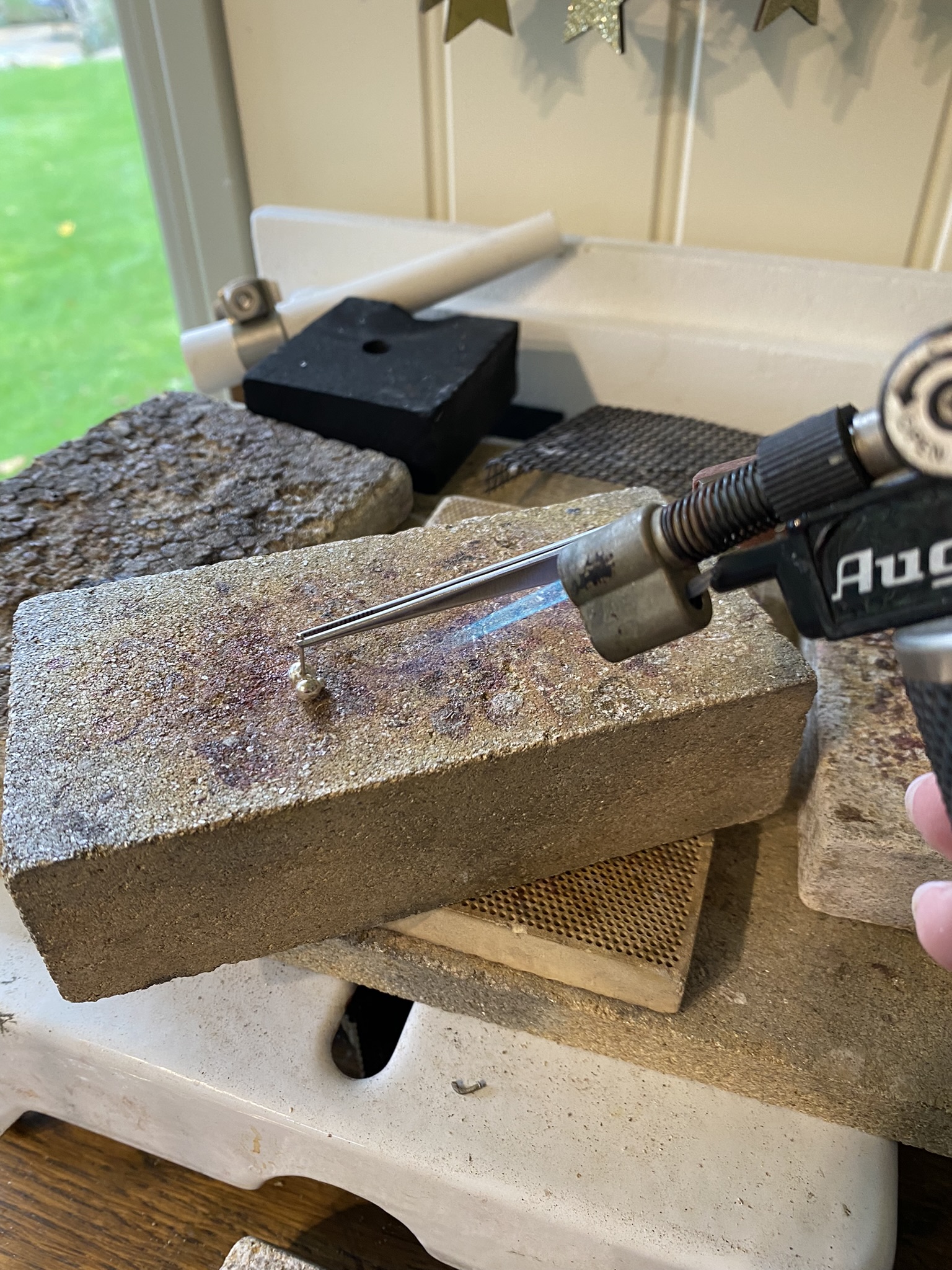 Silver Grain Stud Earrings - The Bench