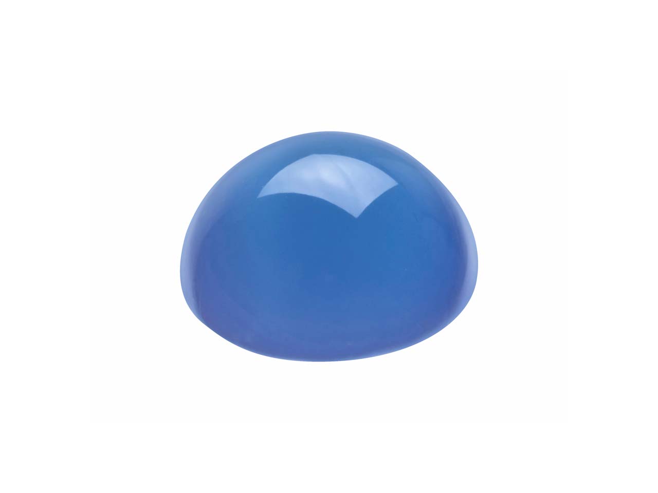 Blue Agate Round Cabochon 10mm - cooksongold.com
