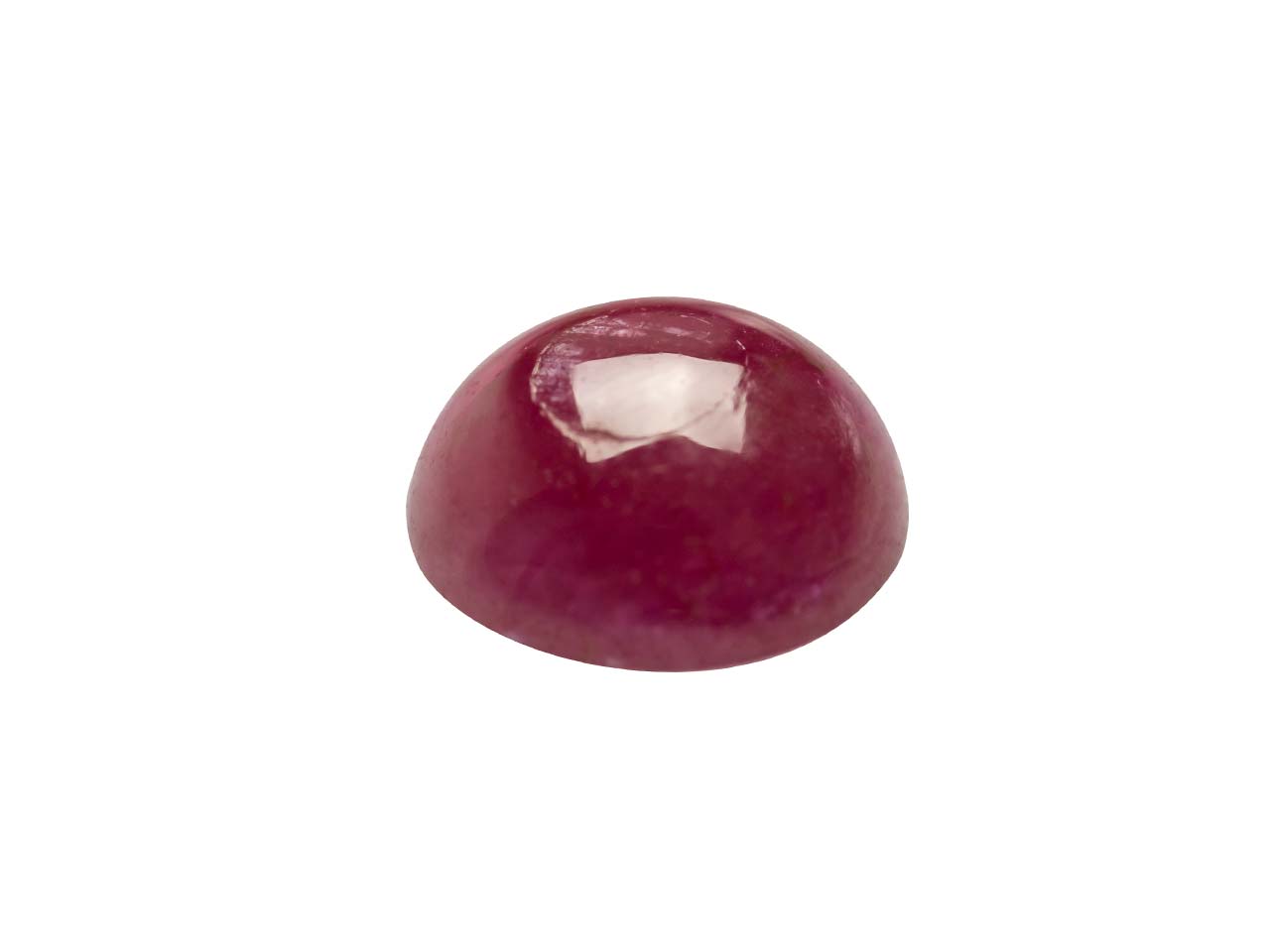 Ruby, Round Cabochon, 5mm - cooksongold.com
