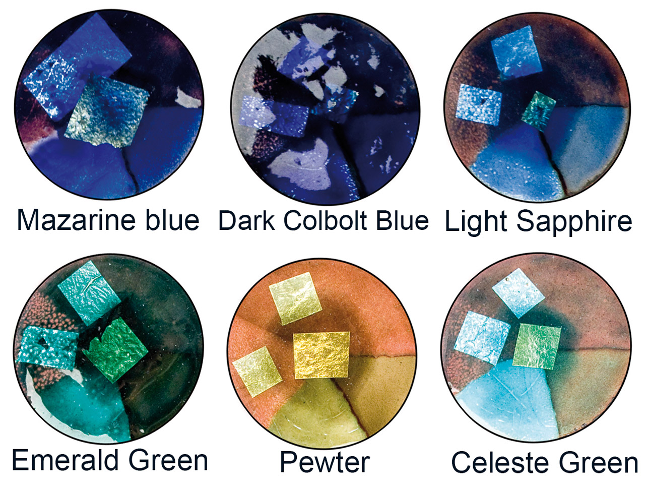 Set Of Enamel Colours, Transparent Blue/green , 12x10gm, Latham Enamels ...