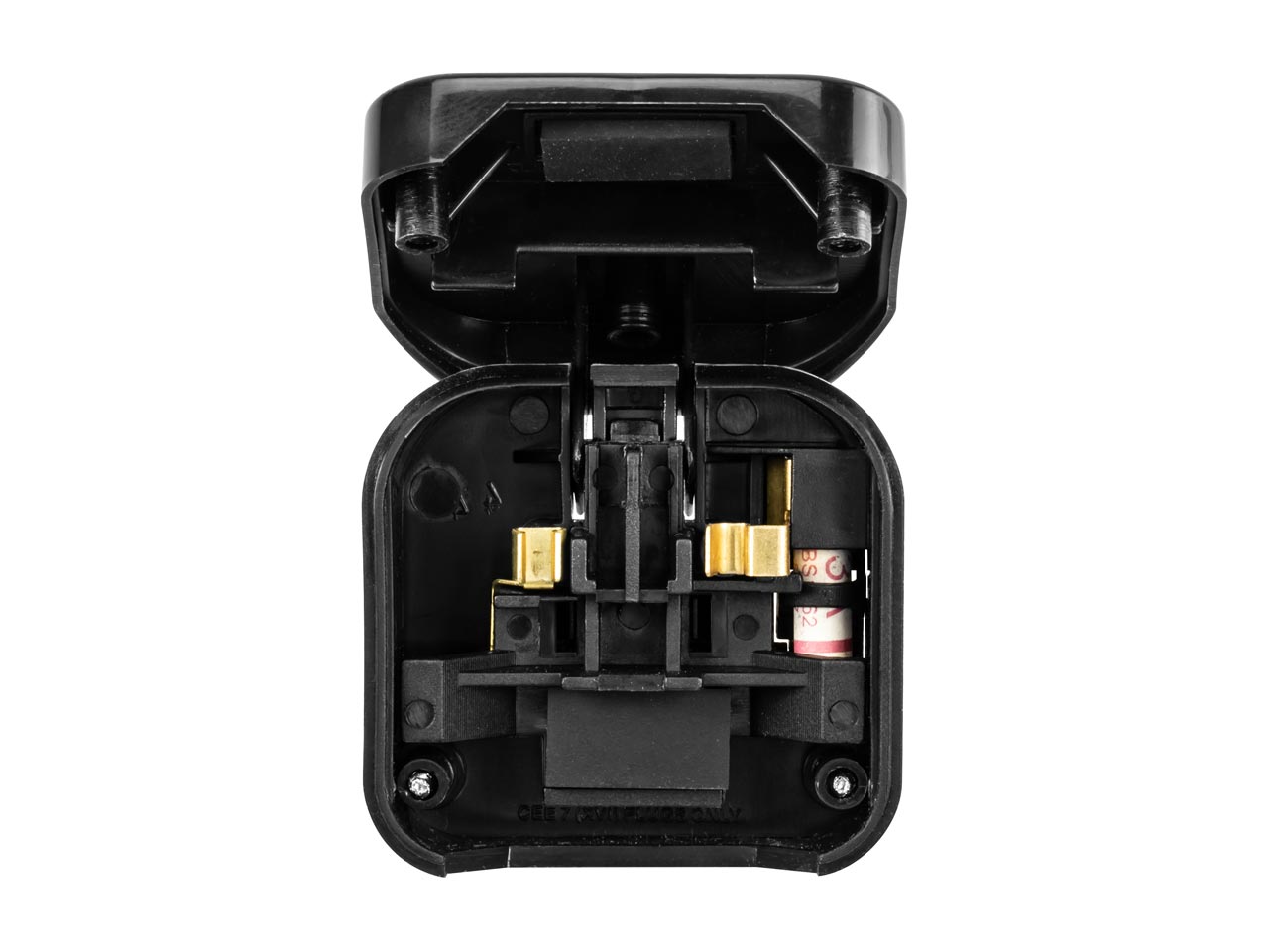 Eu Cee Round 2 Pin Plug To UK 3 Pin Plug Converter - cooksongold.com