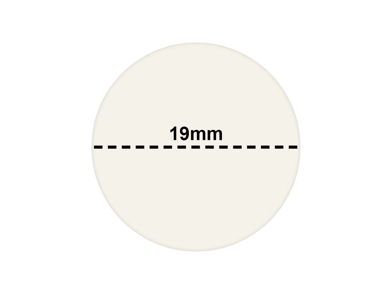 Round Adhesive Pricing Labels, White, Box Of 1000, 19mm - cooksongold.com