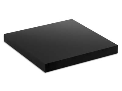 Black Gloss Acrylic Square Display Stand - cooksongold.com