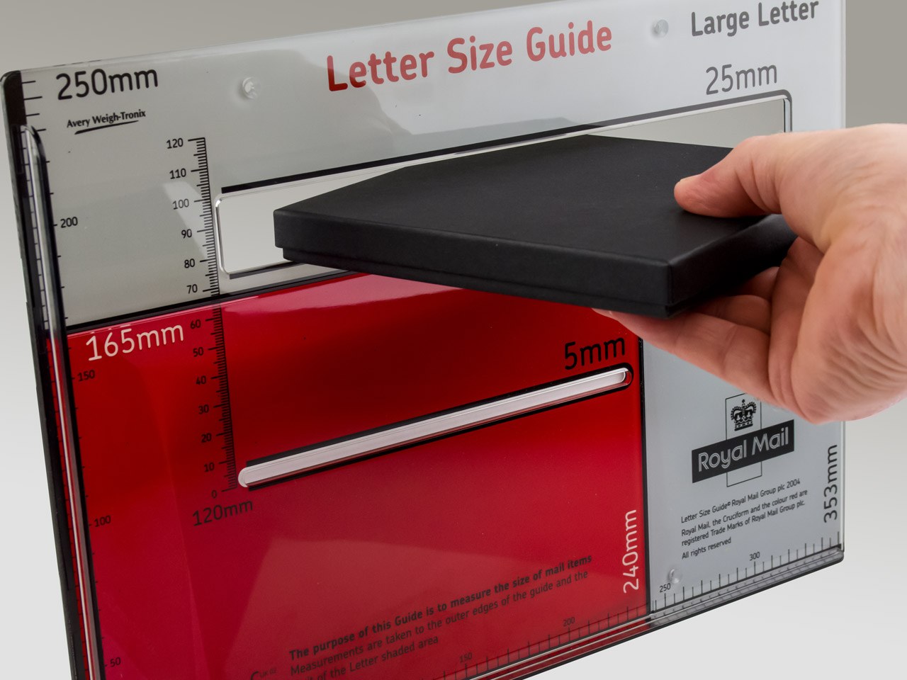 Black Leatherette Postal Pendant Box - cooksongold.com