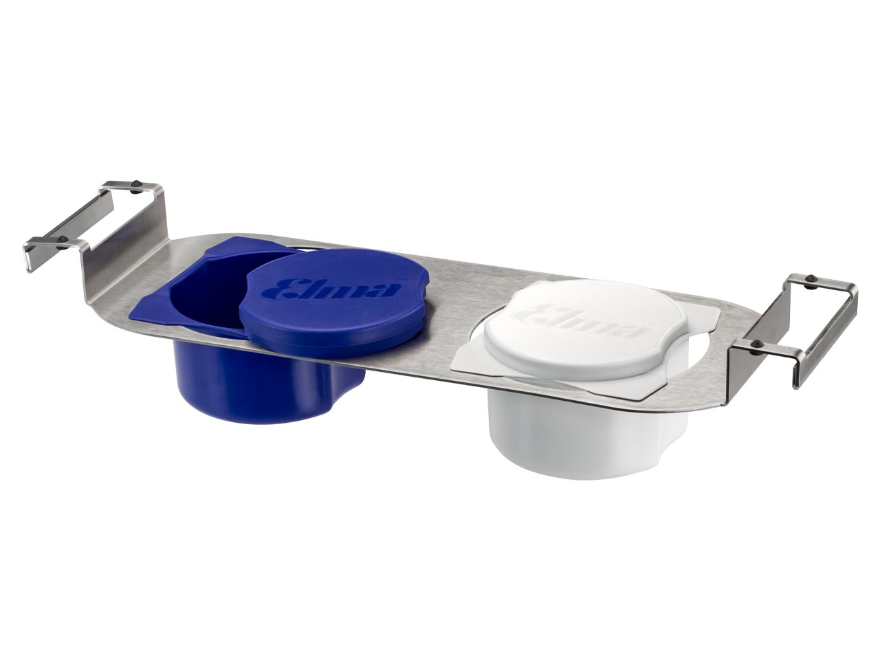 Elma Plastic Cleaning Cup With Lid, White - cooksongold.com