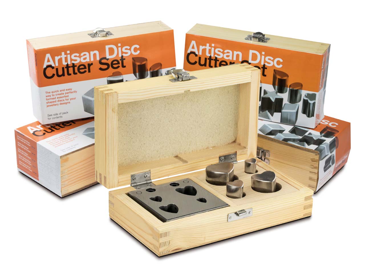 Artisan Heart Shape Disc Cutter Set, 4 Sizes - cooksongold.com