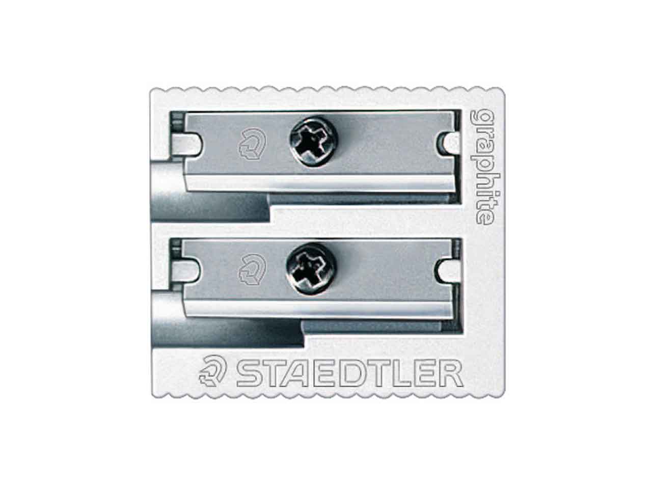 Staedtler Metal Double Hole Sharpener - cooksongold.com