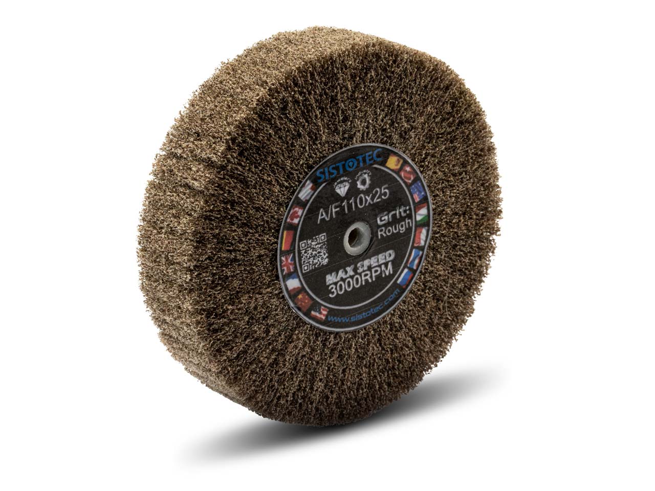 Satin Finish Flap Wheel 60-80 Grit - cooksongold.com