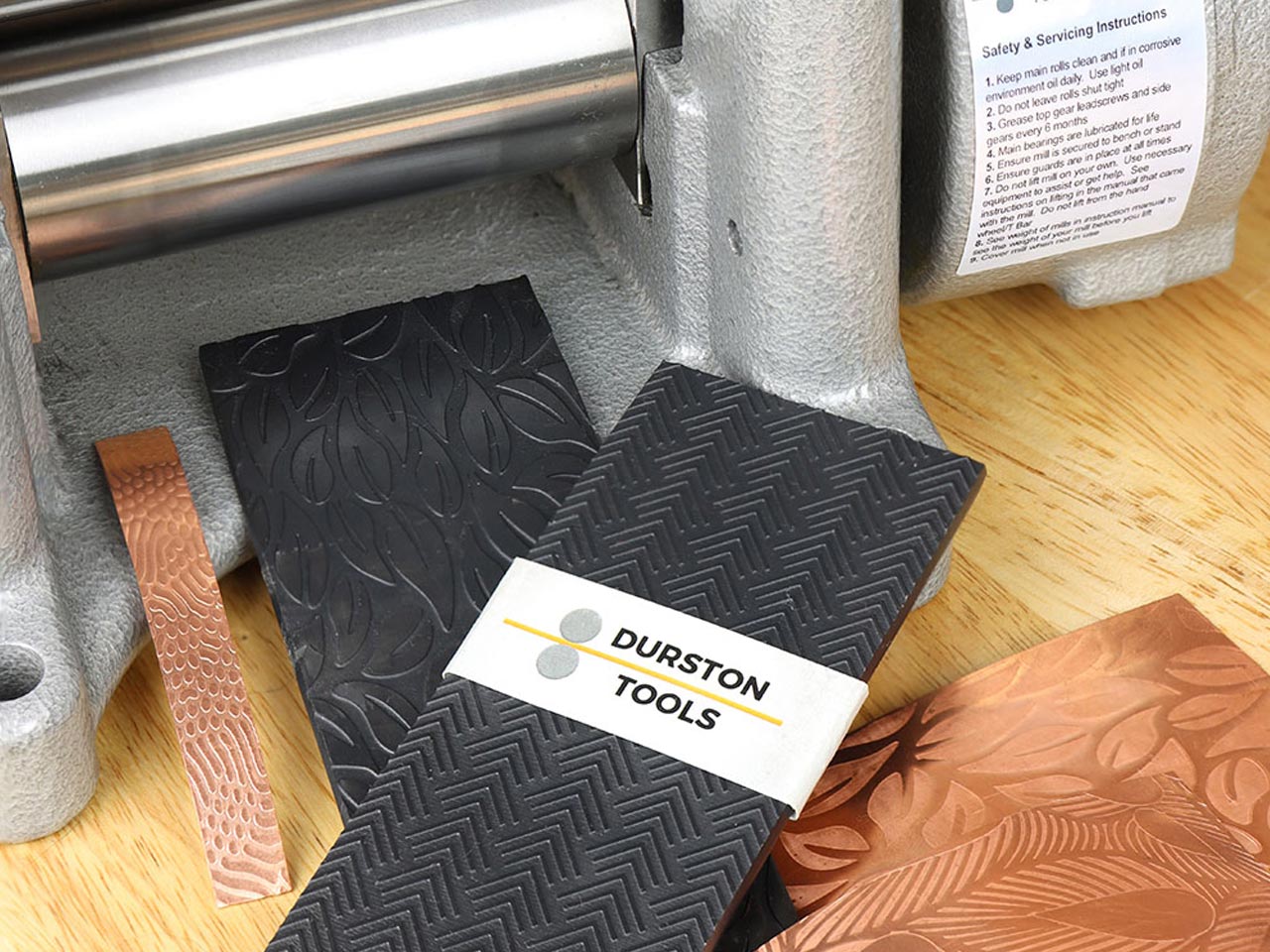 Durston Multi Pattern Plate, Linear Edge - cooksongold.com