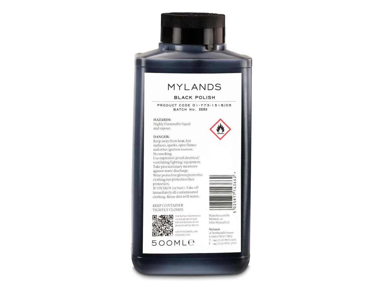 Mylands Black Polish Stop Out Etching Varnish 500ml UN1263 ...