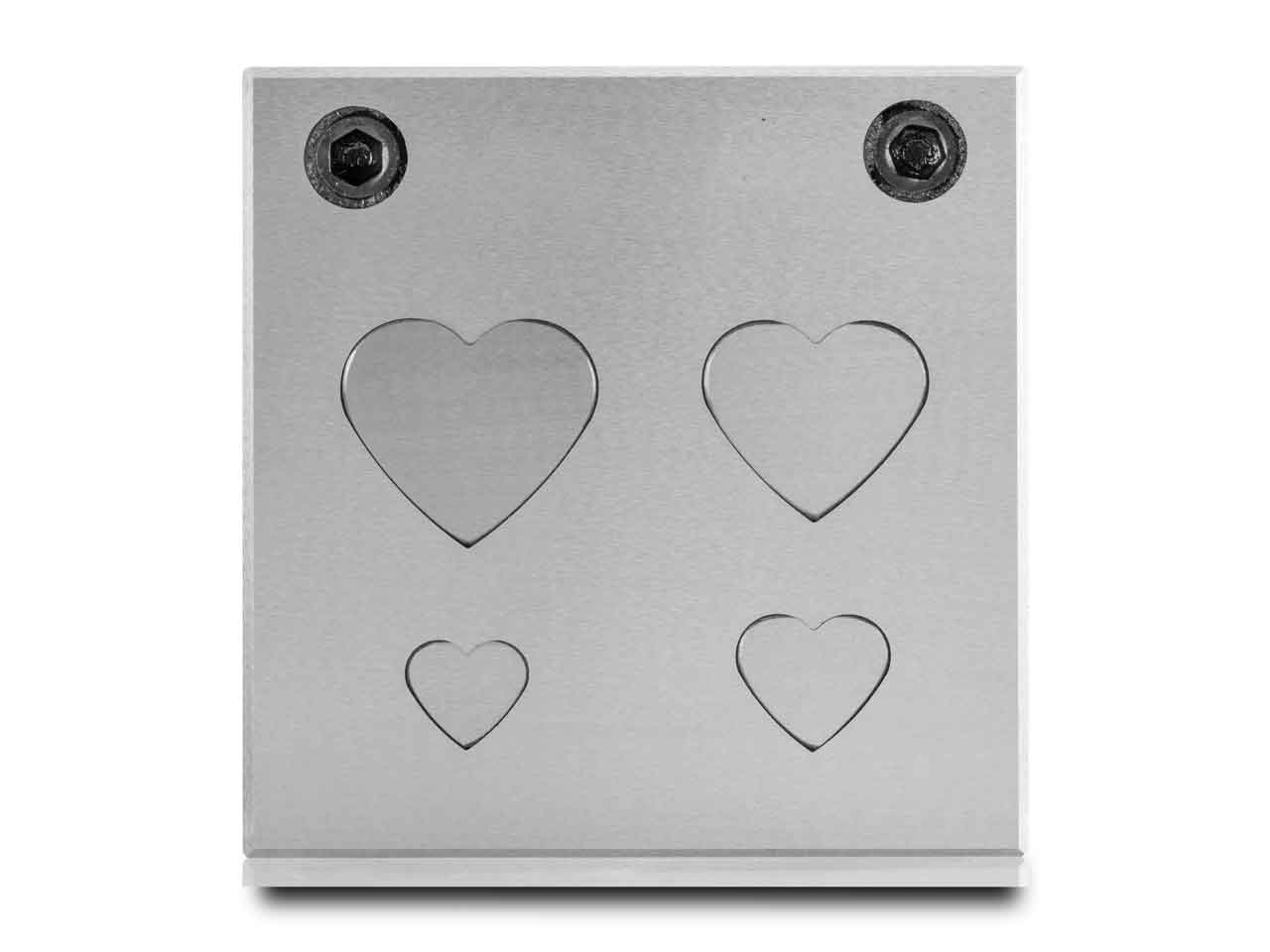 Heart Shaped Disc Cutter Set Of 4 From 12mm To 25mm - cooksongold.com