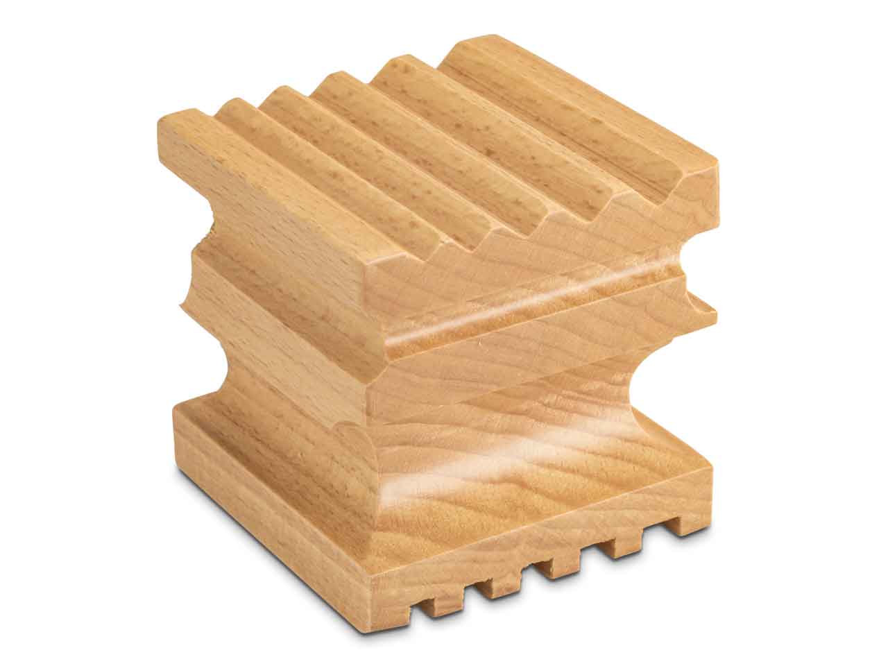 Wooden Swage Block And 14 Shaping Punches - cooksongold.com