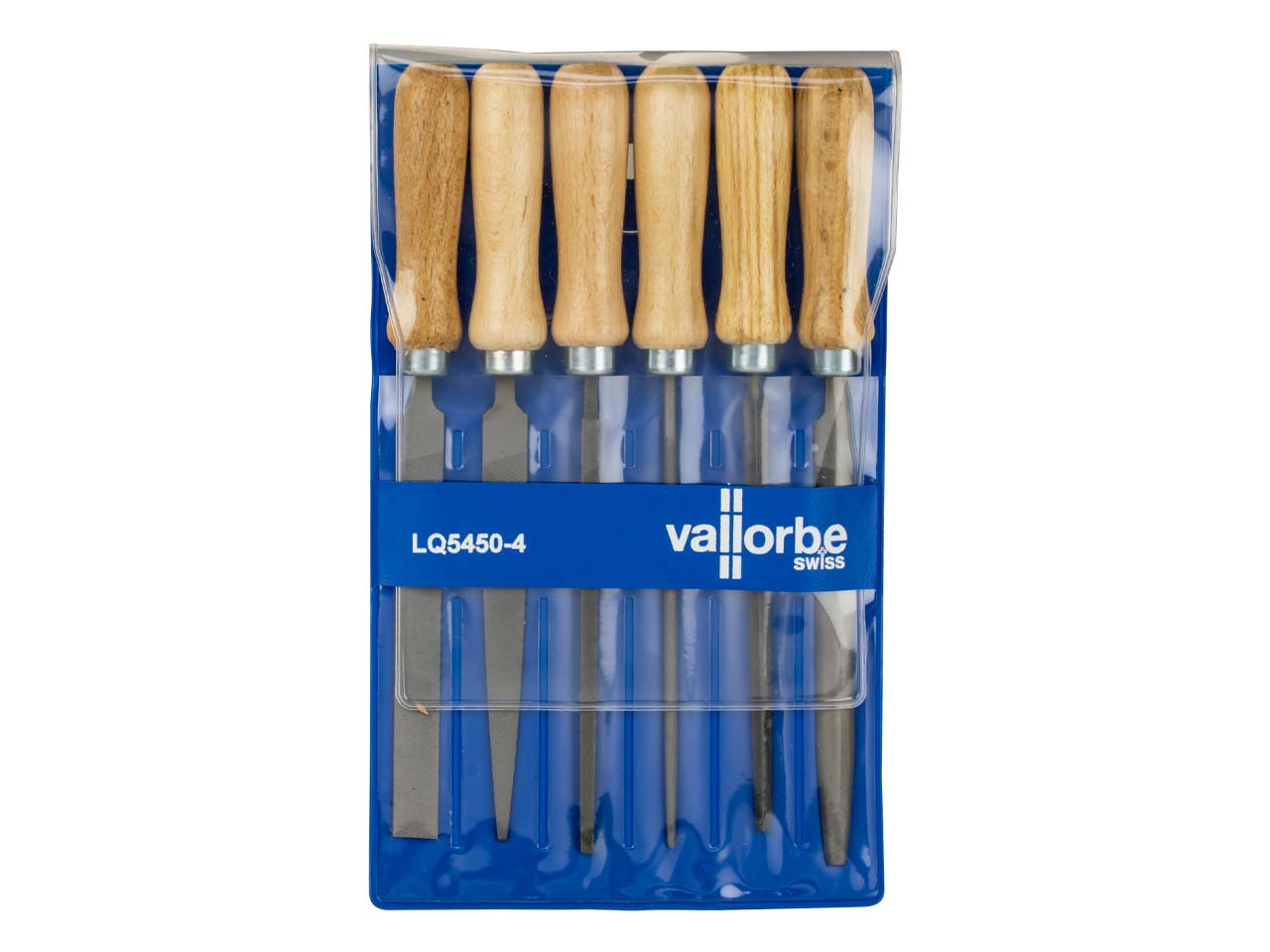 Vallorbe Essential File, Set Of 6, 100mm/4", Cut 2 - Medium Grade ...