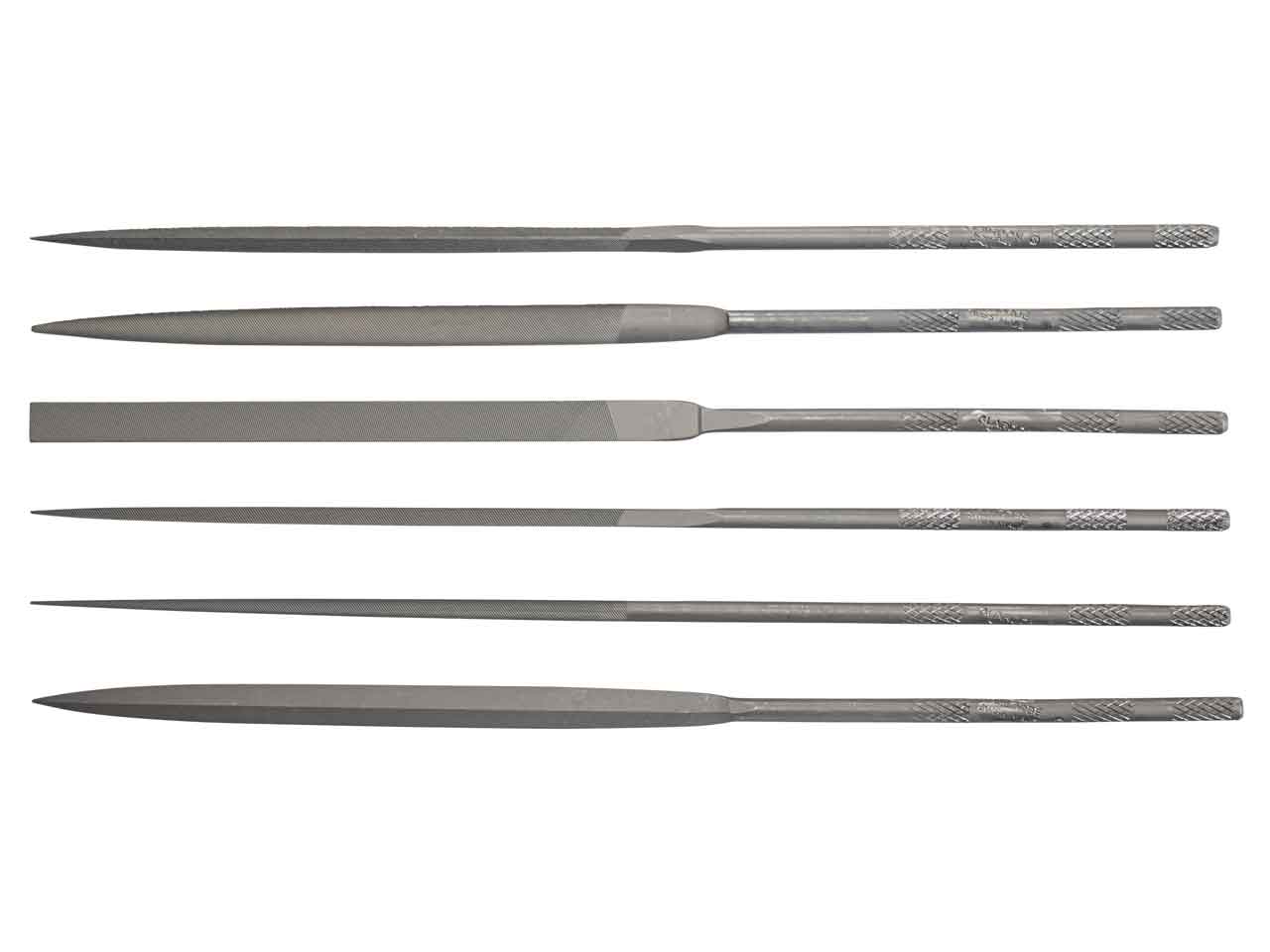 Vallorbe Needle File, Set Of 6, 160mm/6", Cut 0 - Coarse Grade ...