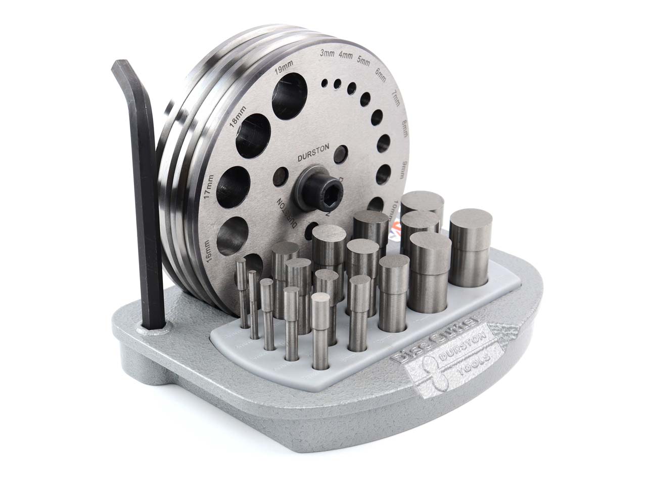 Durston Disc Cutter Set, 17 Pieces, 3mm - 19mm - cooksongold.com