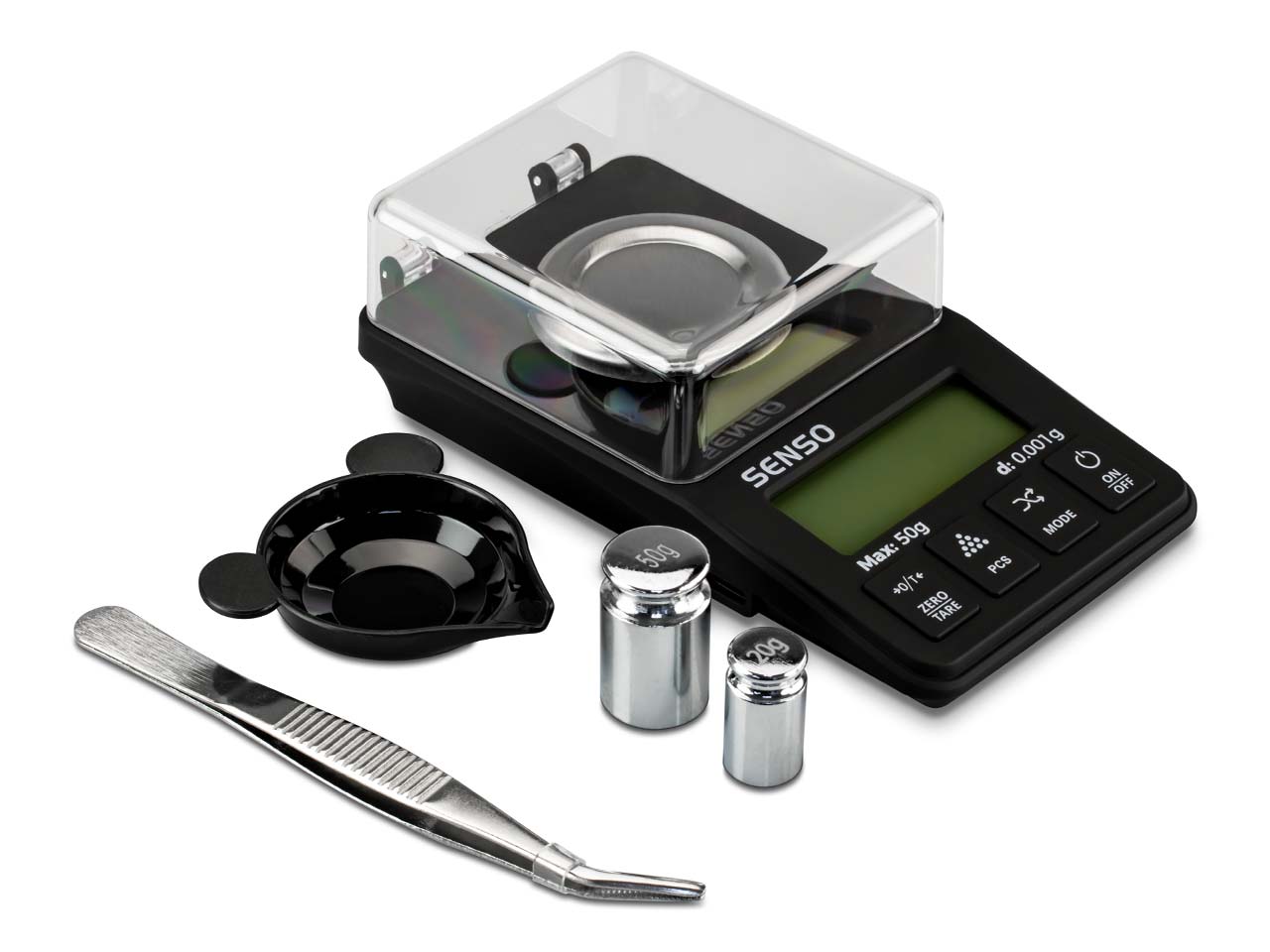 On Balance Sen-250 Carat Scale, 50g X 0.001g - cooksongold.com