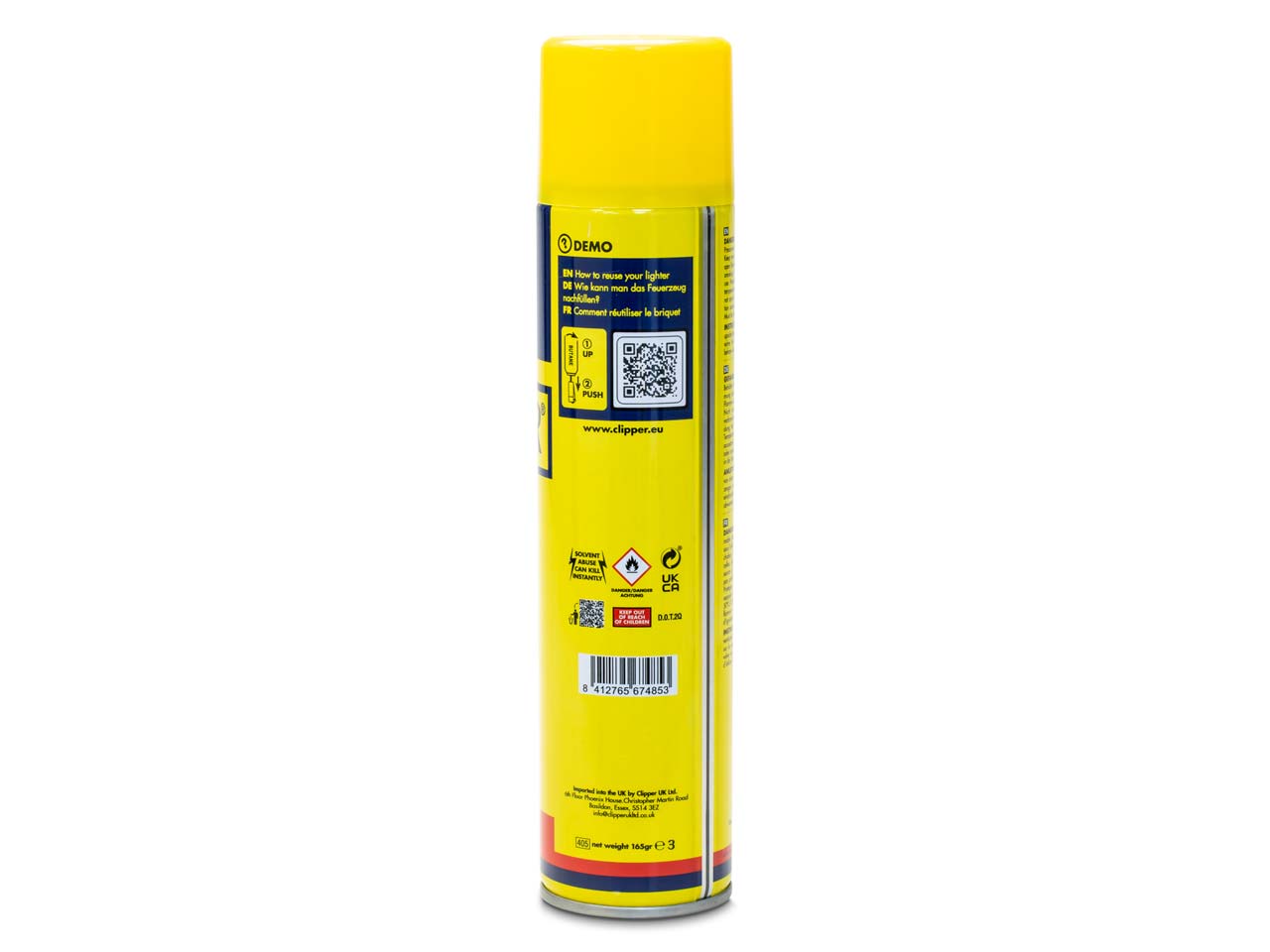 Clipper Butane Lighter Fuel 300ml Un1950 - cooksongold.com