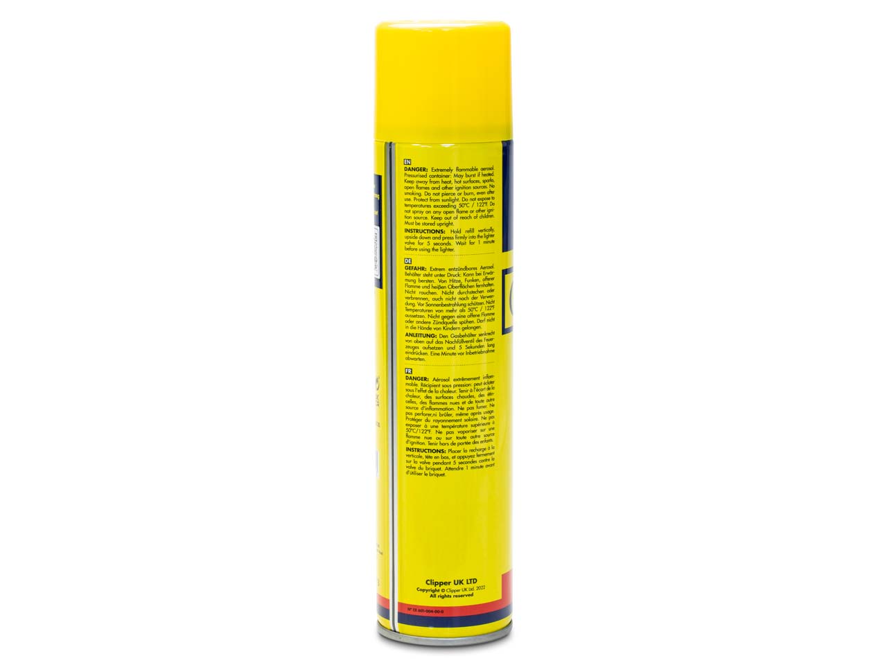 Clipper Butane Lighter Fuel 300ml Un1950 - cooksongold.com
