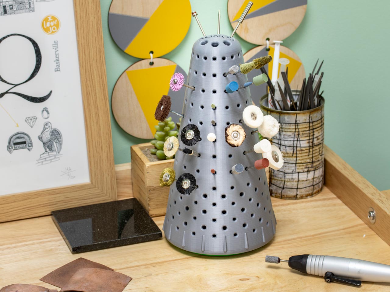 Nashef KONOS Burr And Mini Mandrel Rotating Holder And Organiser ...