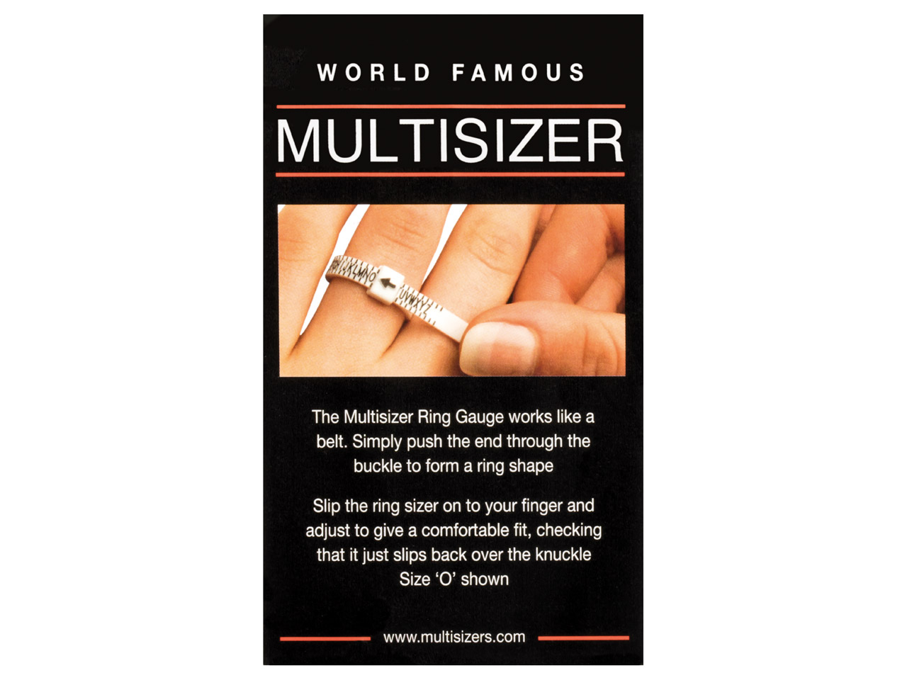 Multisizer Precision UK A-z Ring Gauge Ring Sizer Pack of 10 ...