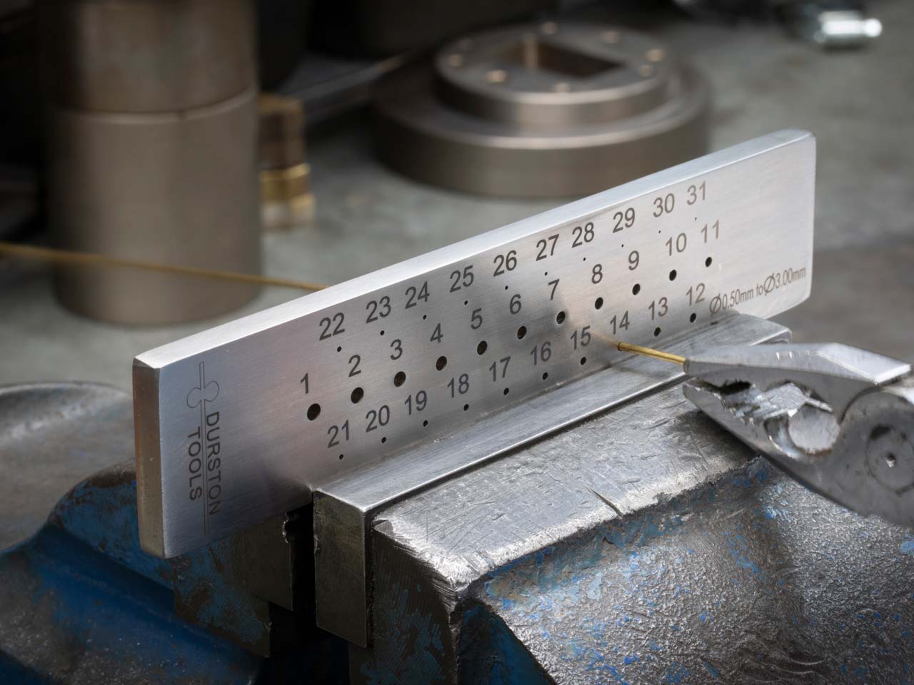 Durston Drawplate, 31 Holes (0.5mm - 3.0mm) | Cooksongold - cooksongold.com