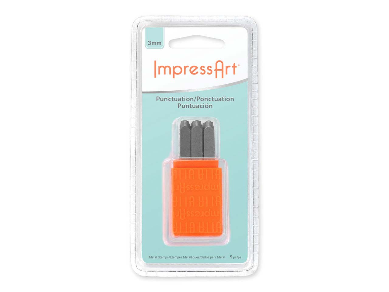 ImpressArt Basic Punctuation Design Stamp Set 3mm - cooksongold.com