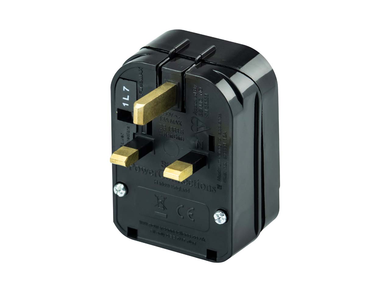 EU Shucko Round 2 Pin Plug To UK 3 Pin Plug Converter | Cooksongold ...