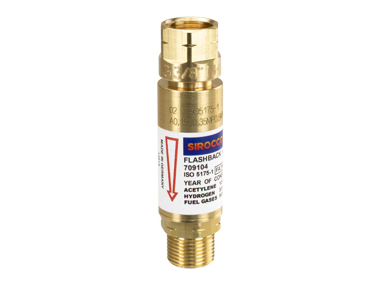 Sirocco Propane Flashback Arrestor - cooksongold.com