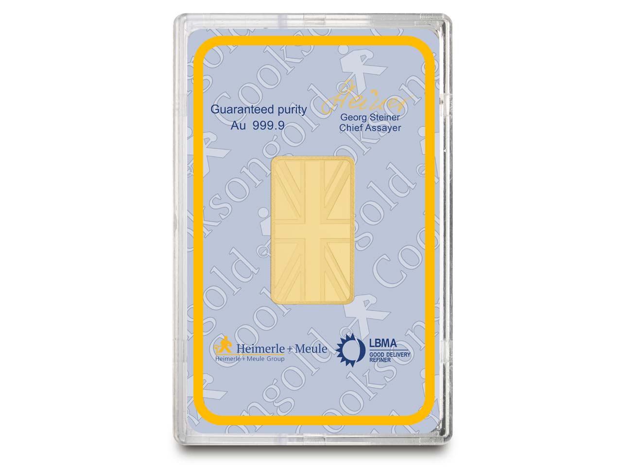 Fine Gold Bar 20gm Stamped UK Design, Certified And Supplied In A ...