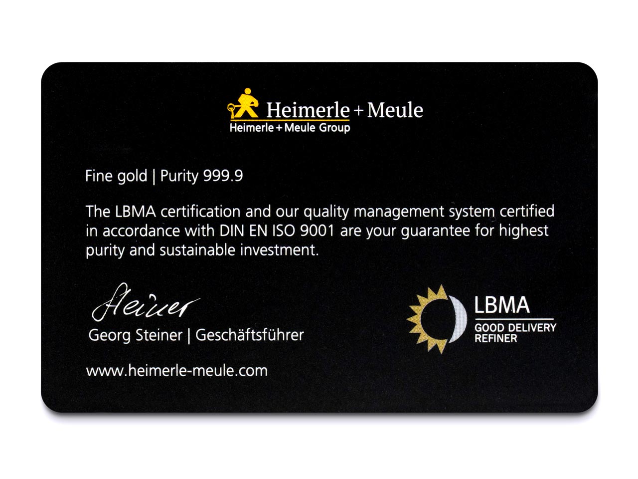 Fine Gold Bar 1gm H+m Fine Card Design - cooksongold.com