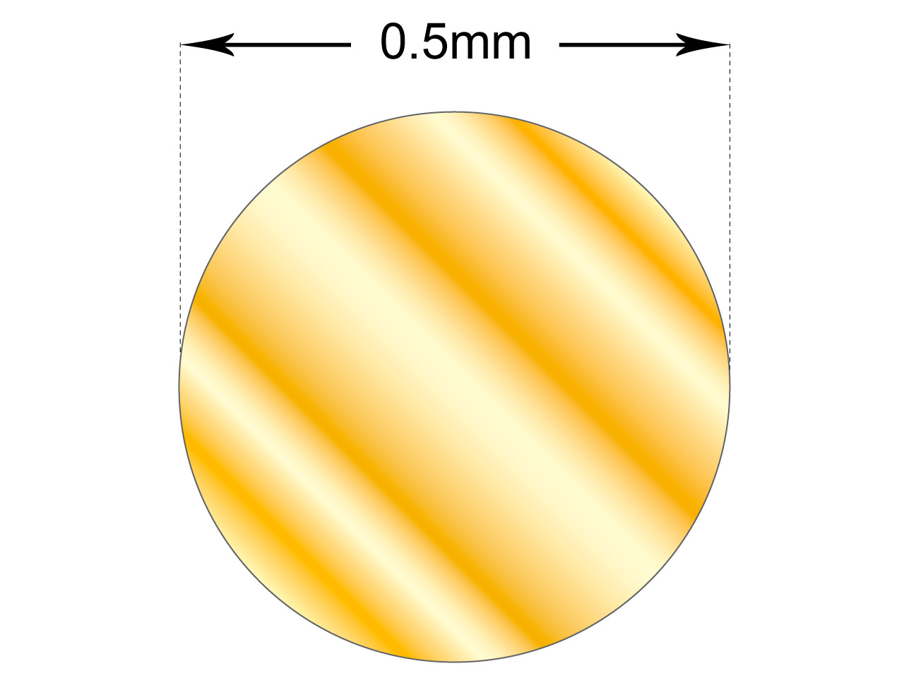 9ct Yellow Gold Round Wire 0.50mm, 100% Recycled Gold | Cooksongold ...