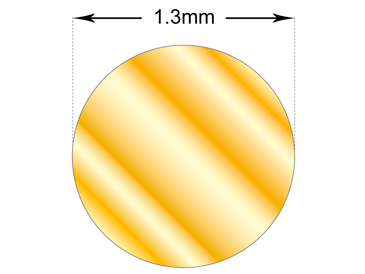 9ct Yellow Gold Round Wire 1.30mm, 100% Recycled Gold | Cooksongold ...