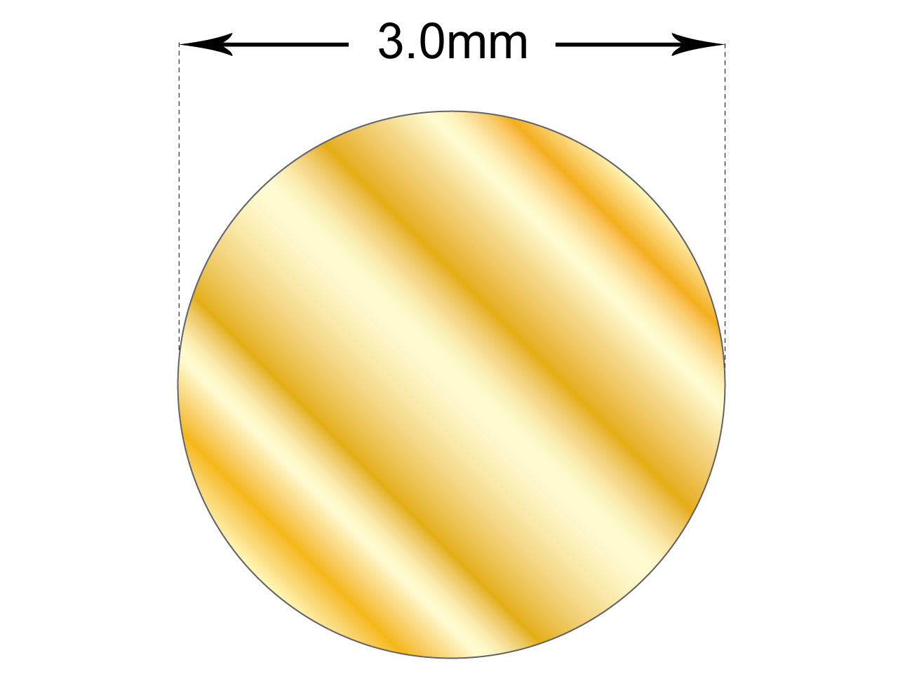 9ct Yellow Gold Round Wire 3.00mm, 100% Recycled Gold | Cooksongold ...