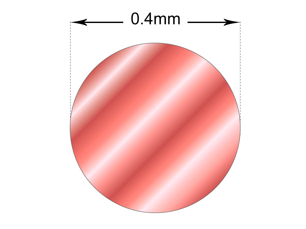 9ct Red Gold Round Wire 0.40mm, 100% Recycled Gold | Cooksongold ...