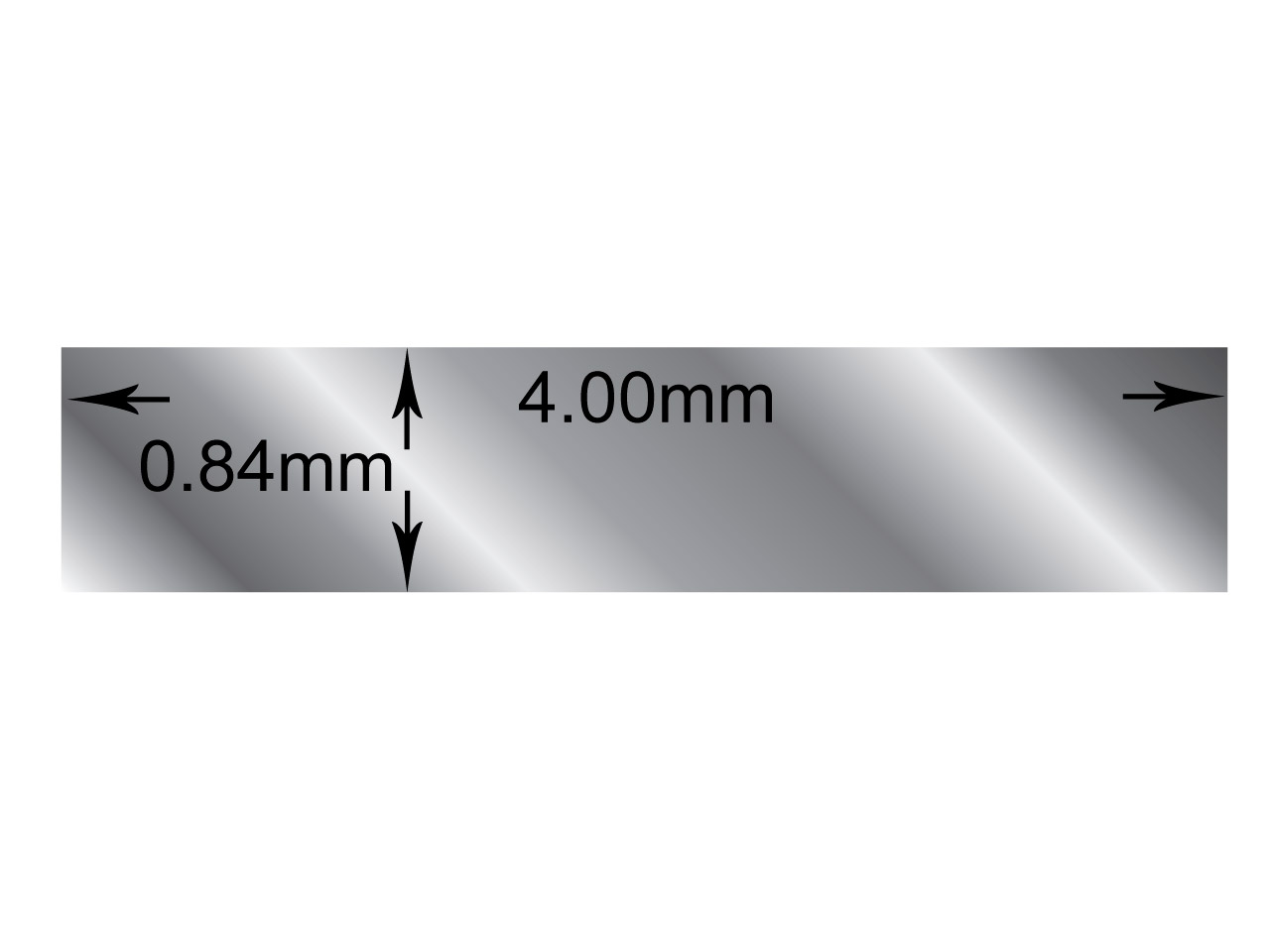 Sterling Silver Rectangular Wire 4.00mm X 0.84mm Fully Annealed, 100% ...