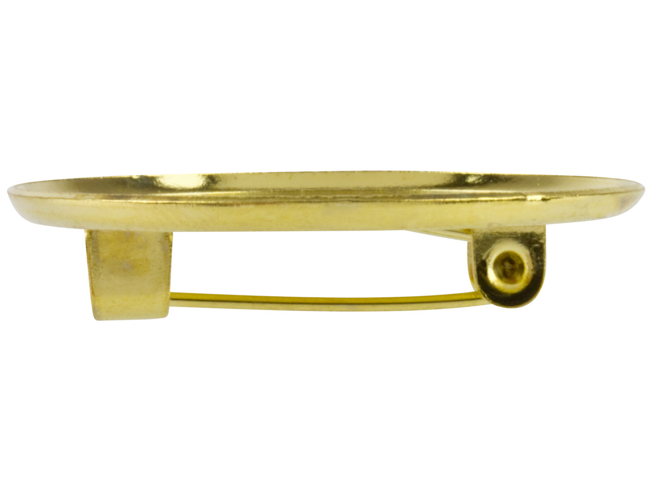 Gold Tone Round Brooch Backs 25mm Pack of 6 - cooksongold.com