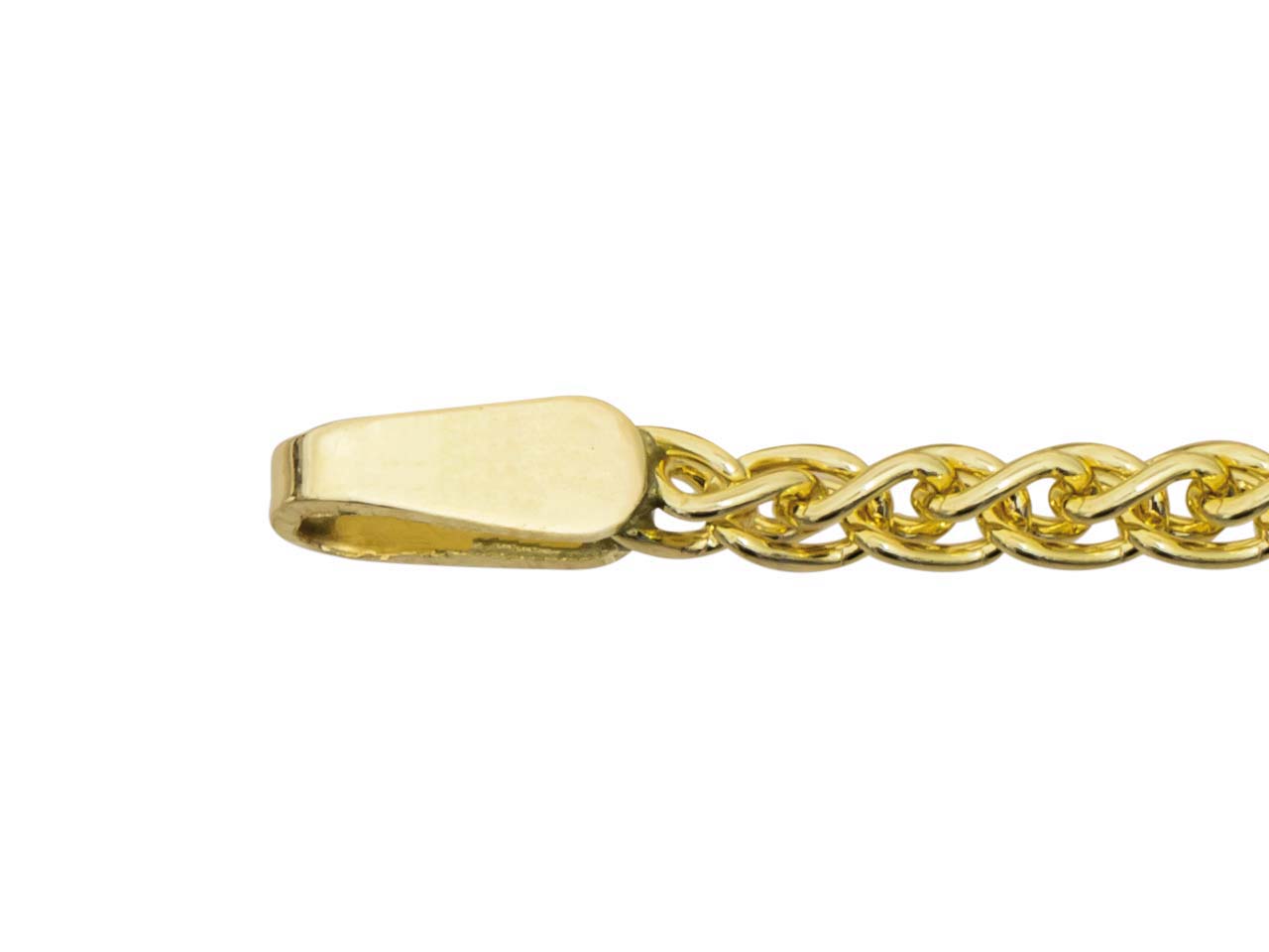 9ct Yellow Gold Chain Ends 5mm Round - cooksongold.com