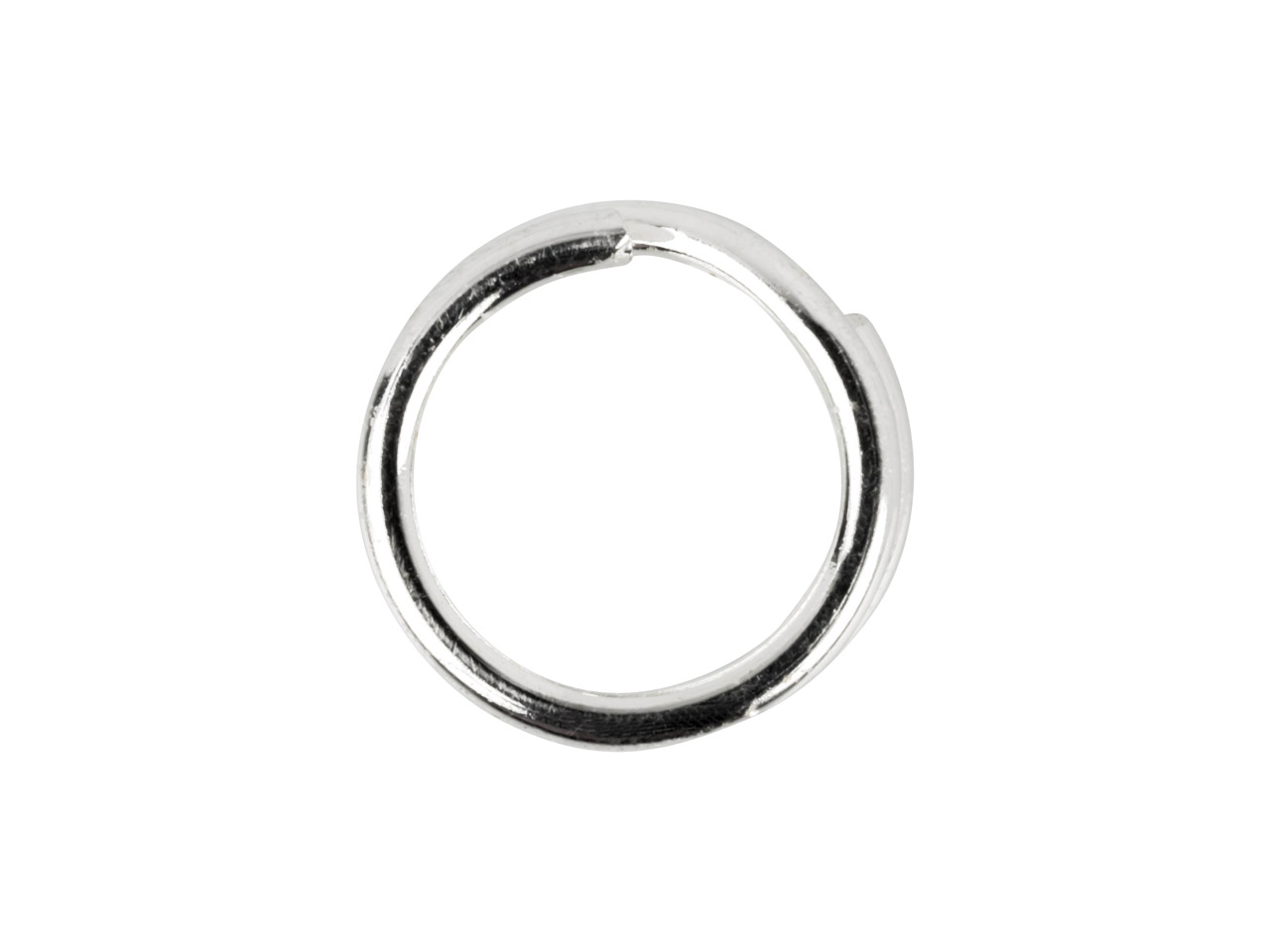Sterling Silver Split Ring 8mm, Pack of 10 - cooksongold.com