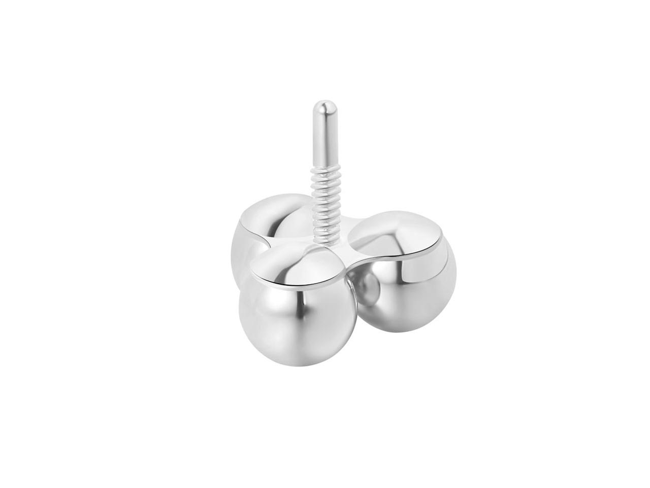 Sterling Silver Trinity Ball Labret Post 3mm | Cooksongold | Jewellery ...