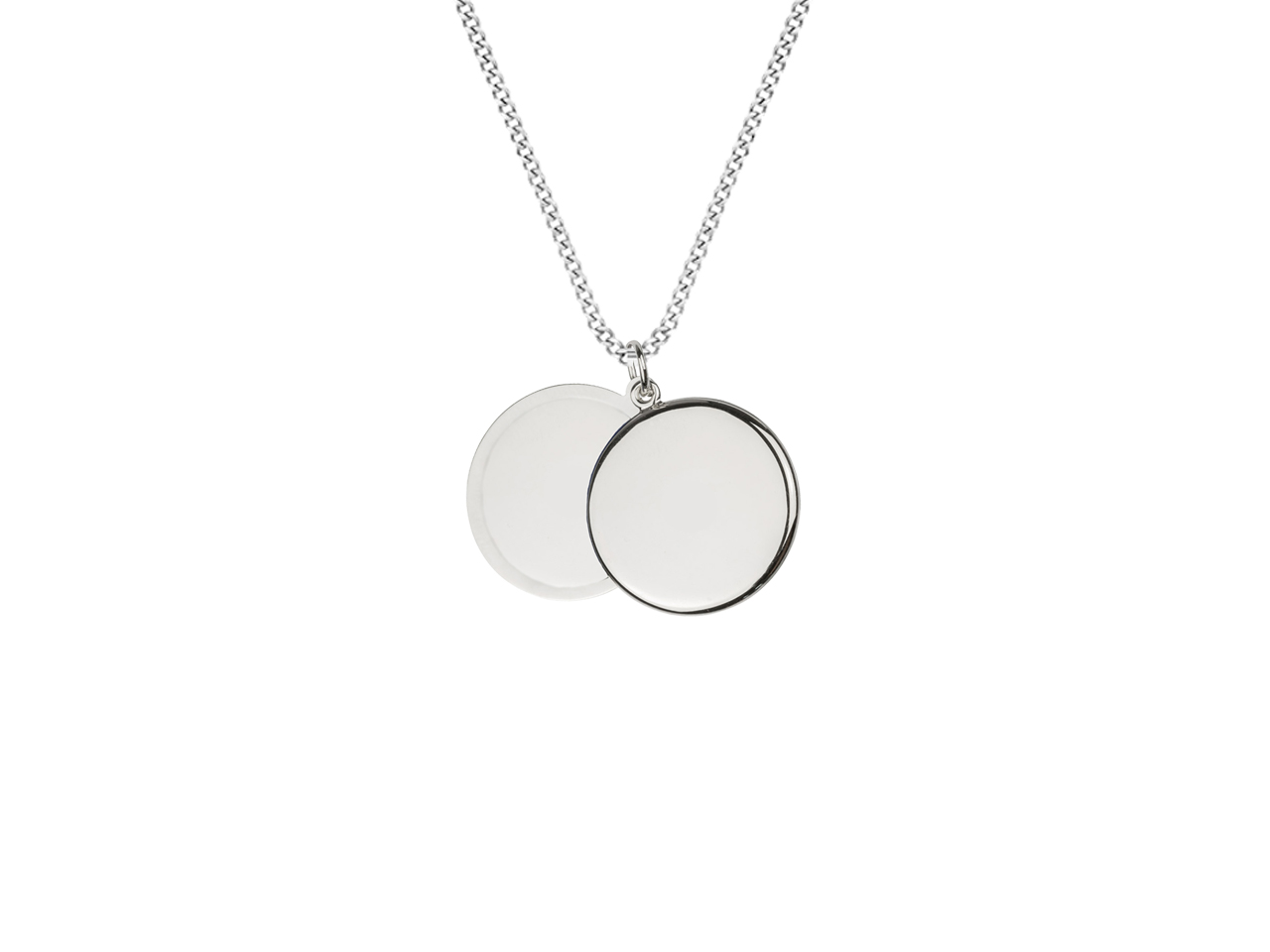 Sterling Silver Round Locket Blank 18mm - cooksongold.com