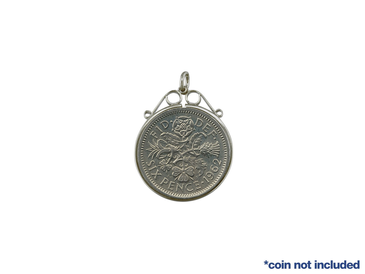 Sterling Silver British Coin Mounts for Pendants Necklaces Pre Decimal ...