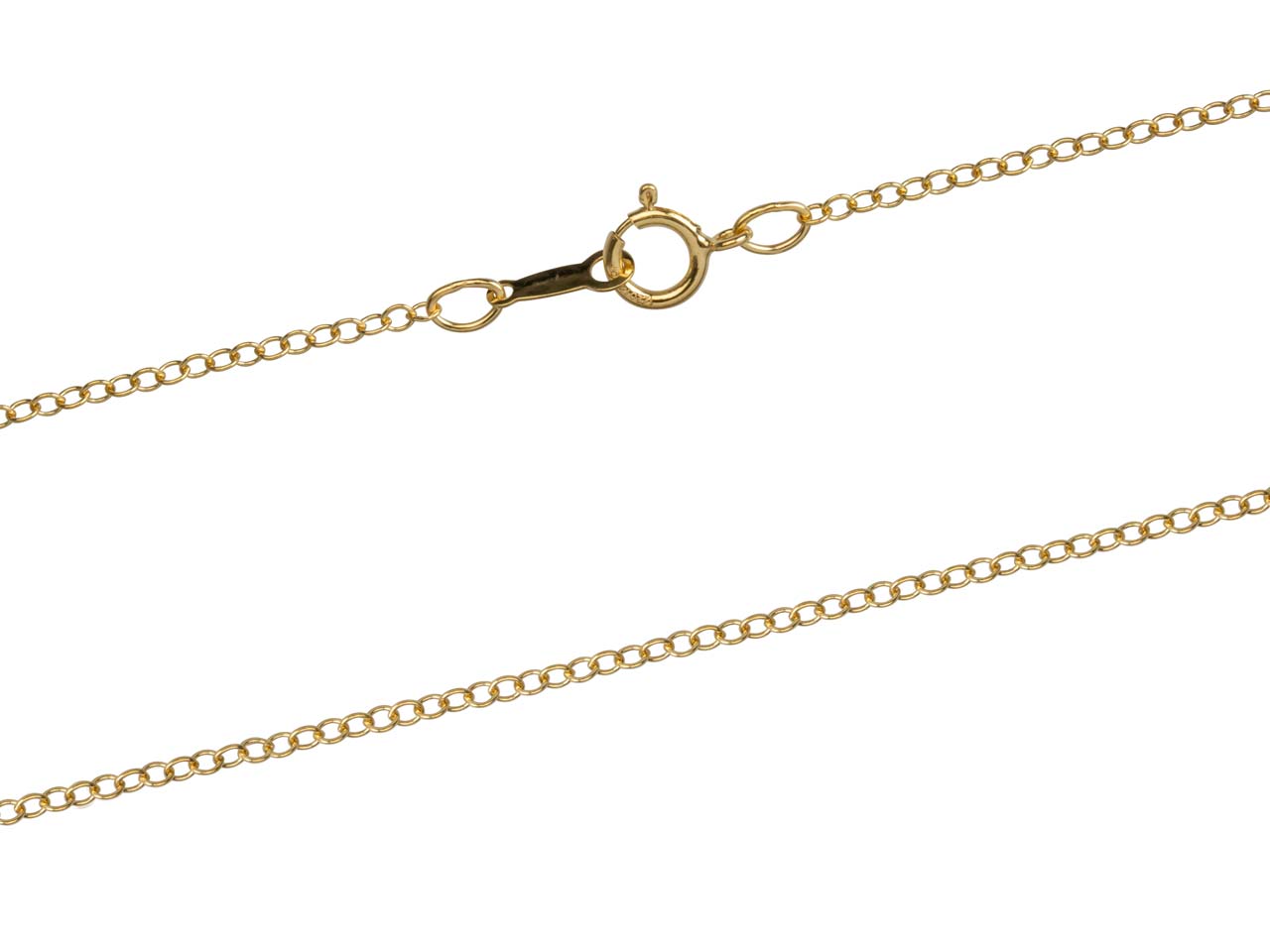 Gold Filled 1.7mm Trace Chain 16"/40cm - cooksongold.com
