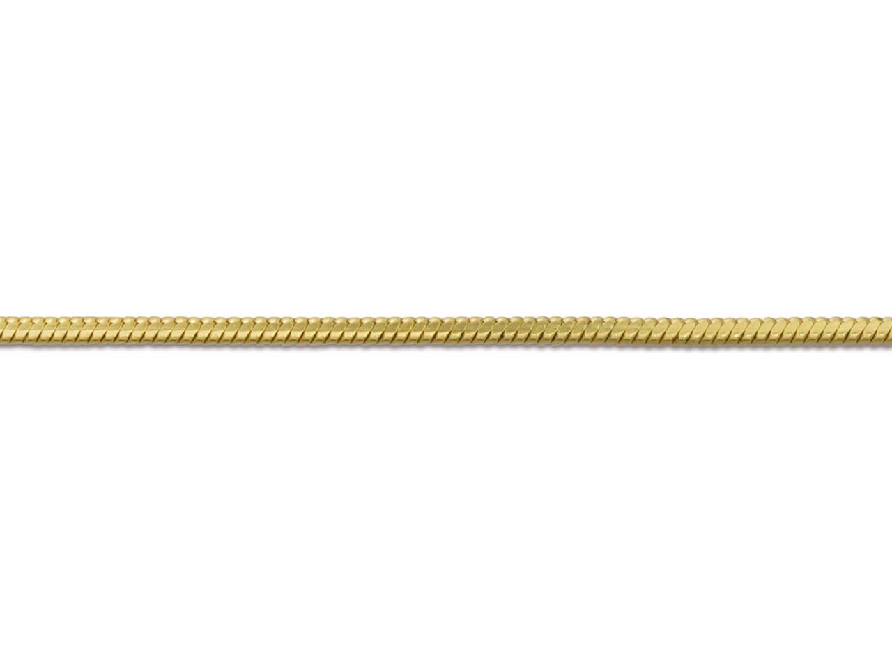 9ct Yellow Gold 0.7mm Diamond Cut Square Snake Chain 18"/45cm ...