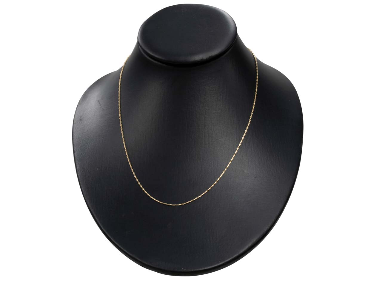 9ct Yellow Gold 1mm Barleycorn Chain, 20" / 50cm | Cooksongold ...