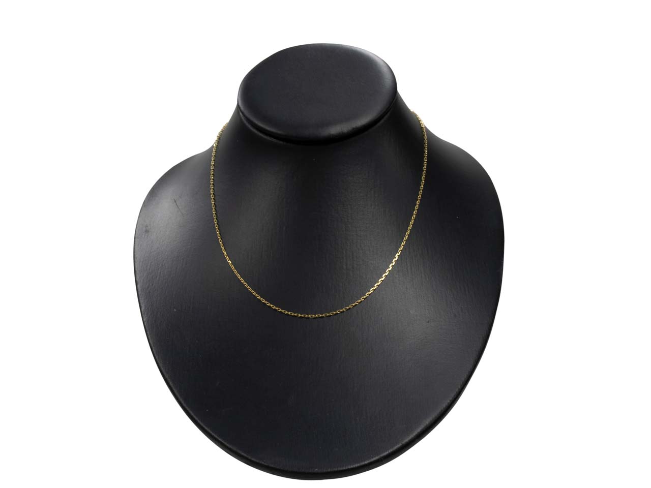 9ct Yellow Gold 1.5mm Diamond Cut Square Belcher Chain 18"/45cm ...