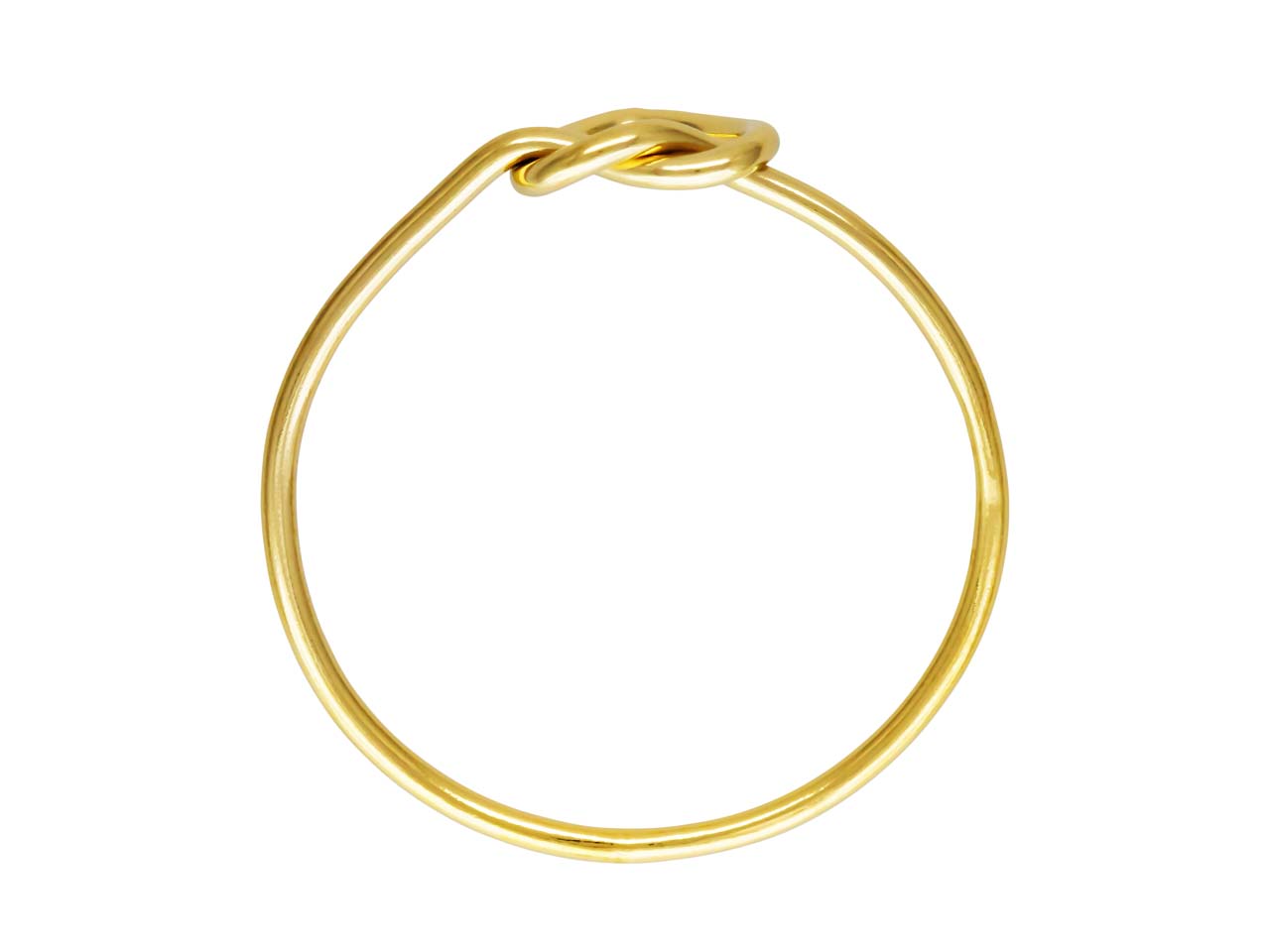 Gold Filled Heart Love Knot Design Ring Large - cooksongold.com