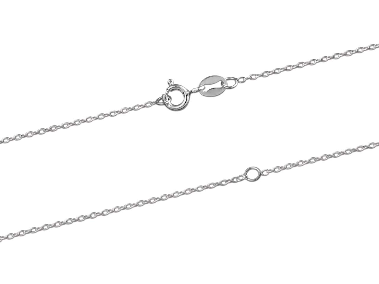Sterling Silver 1.3mm Diamond Cut Extendable Trace Chain 18-20"/45-50cm ...
